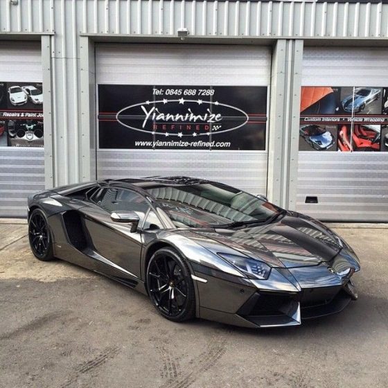 Jay @Marbek on Instagram: “Chrome black Aventador is completed by ...